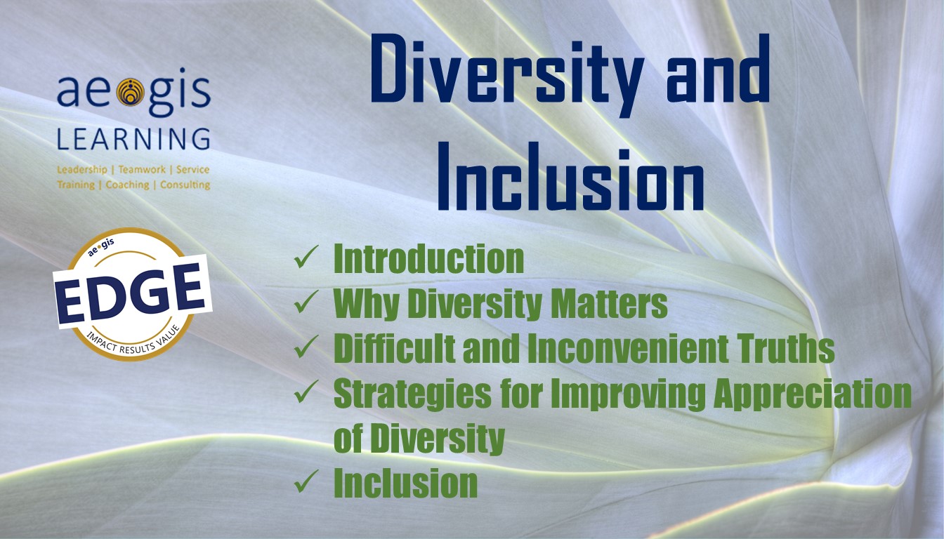 Leading Edge: Diversity and Inclusion-Introduction - Aegis Learning